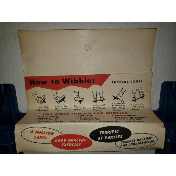 WIbbler | Toys | Vintage 95s Blue Wibbler Toy St Louis New Old Stock ...